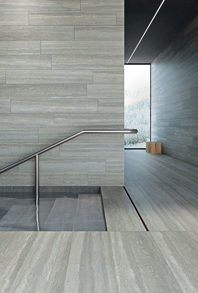 Travertine Greige P4 External Tile 600x1200 $109.00m2 (Sold by 1.44m2 – Ballarat Tiles