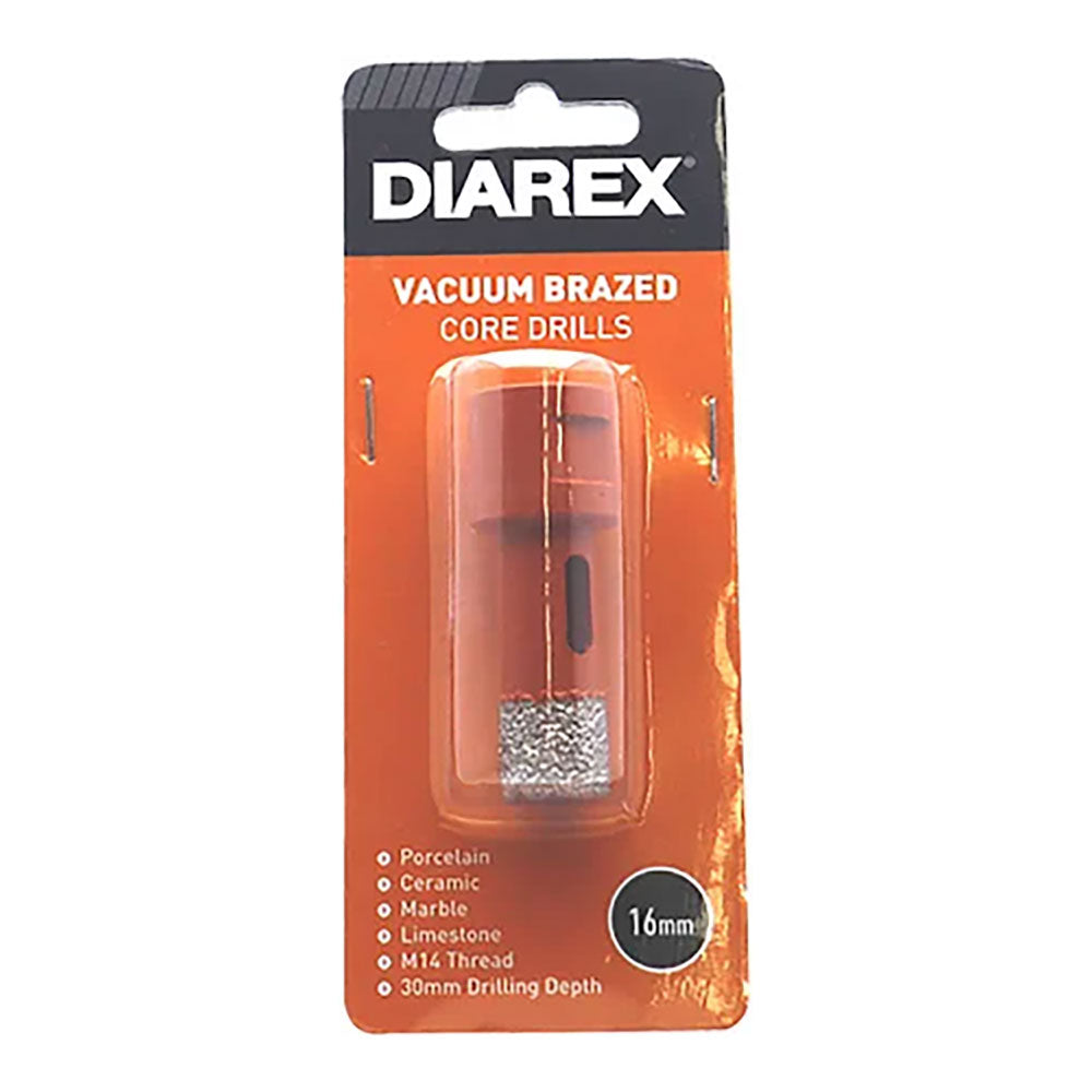 DIAREX Vacuum Brazed Core Drill 16mm – Ballarat Tiles