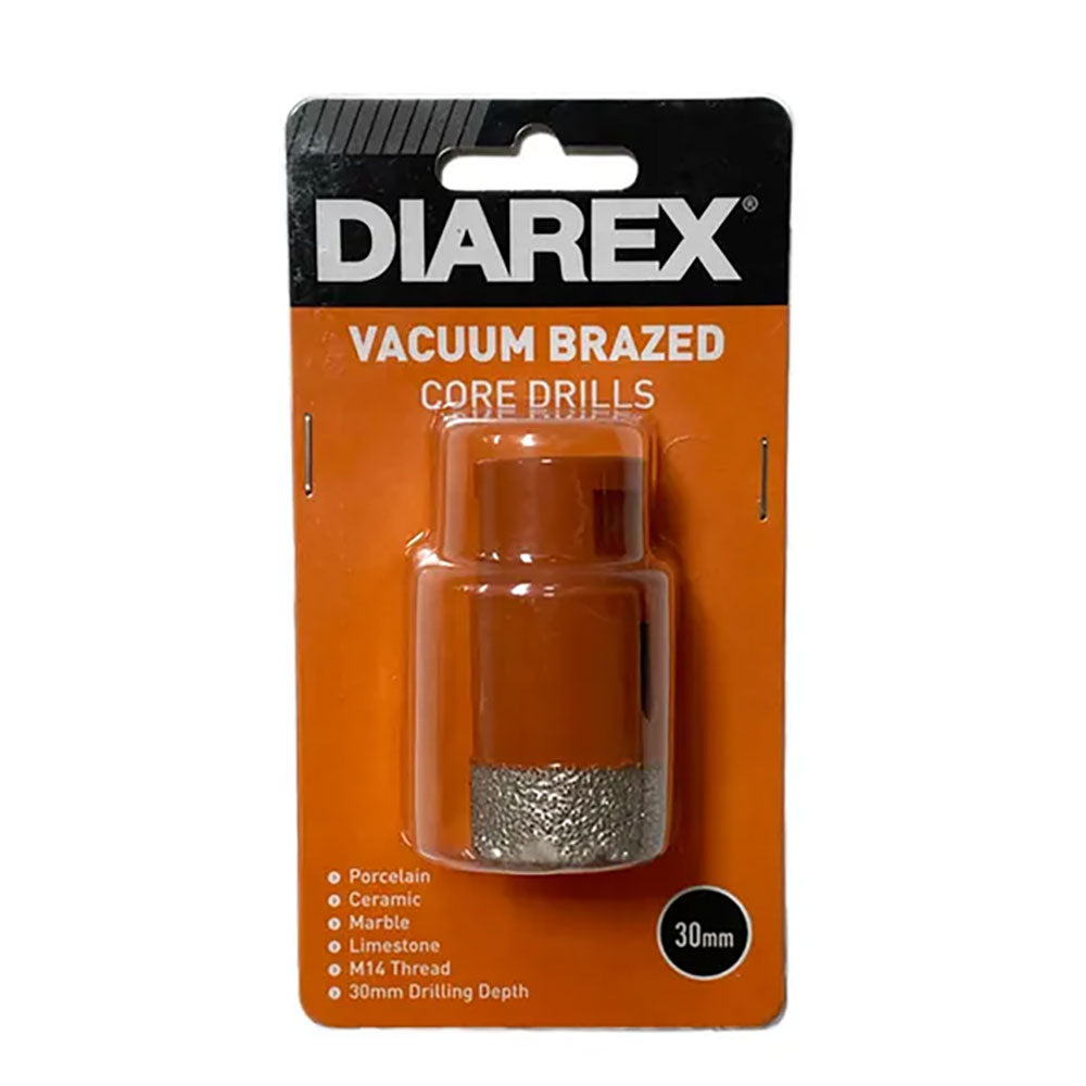DIAREX Vacuum Brazed Core Drill 30mm – Ballarat Tiles