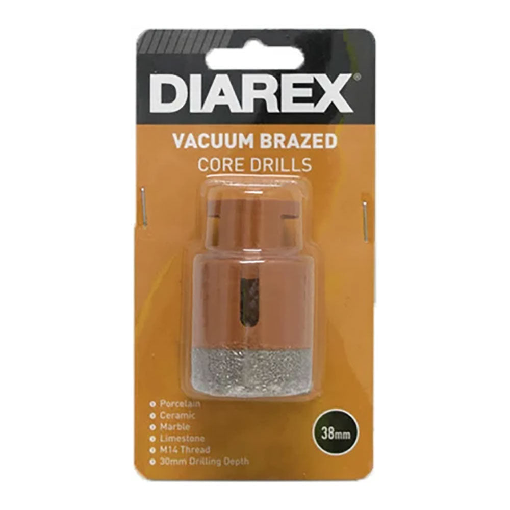 DIAREX Vacuum Brazed Core Drill 38mm – Ballarat Tiles