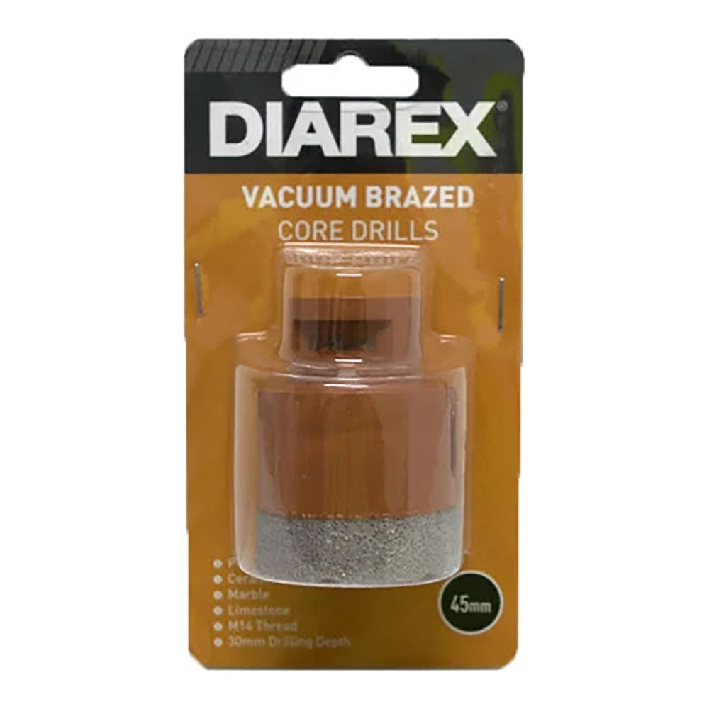 DIAREX Vacuum Brazed Core Drill 45mm – Ballarat Tiles