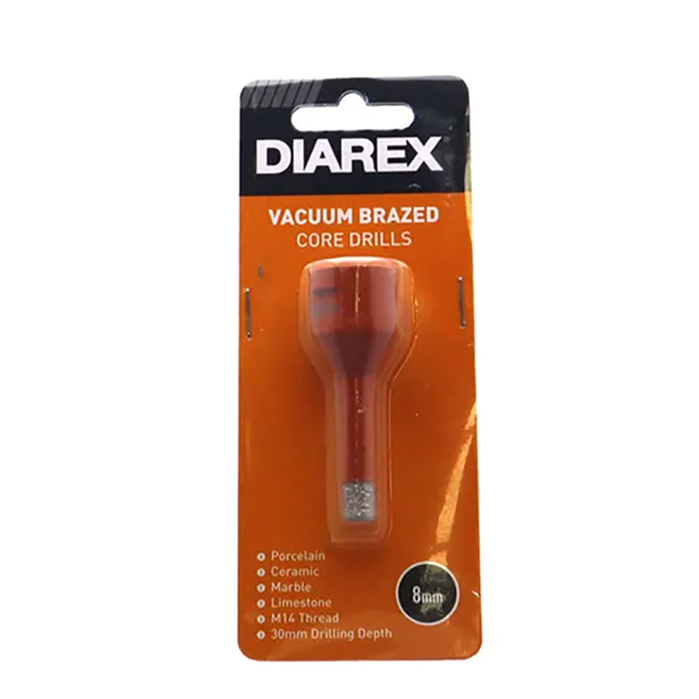 DIAREX Vacuum Brazed Core Drill 8mm – Ballarat Tiles