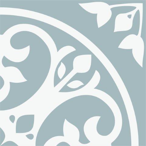 FLORAL LIGHT BLUE 200X200 – Ballarat Tiles