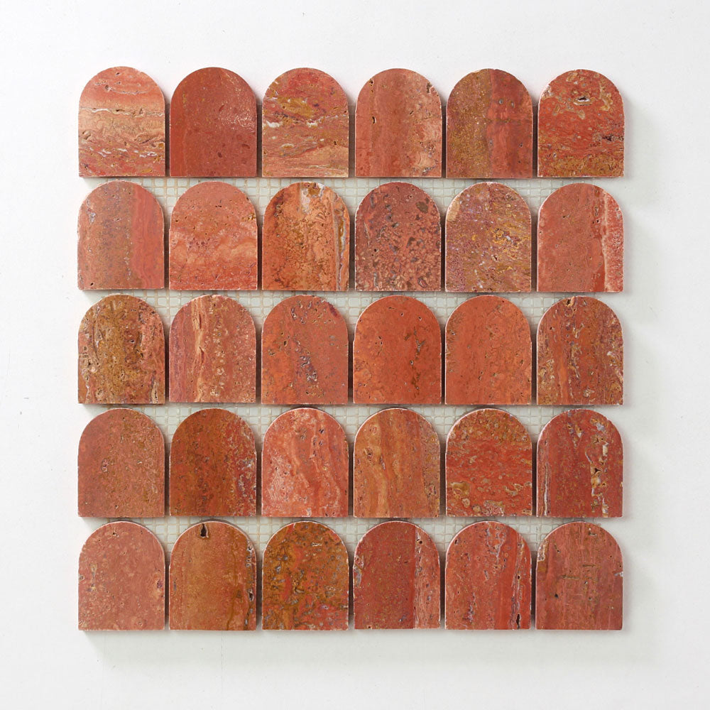 Marble Arch Mosaic Rosso 306x298 (Sold in Box Lots of 10 Sheets ...