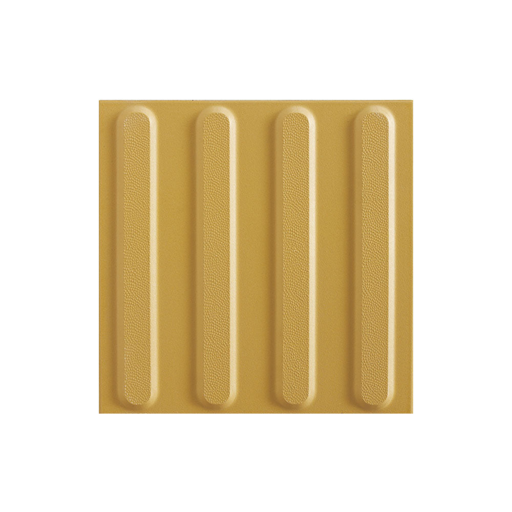 Tactile Directional Lines Yellow 300x300 (Sold per Piece) – Ballarat Tiles