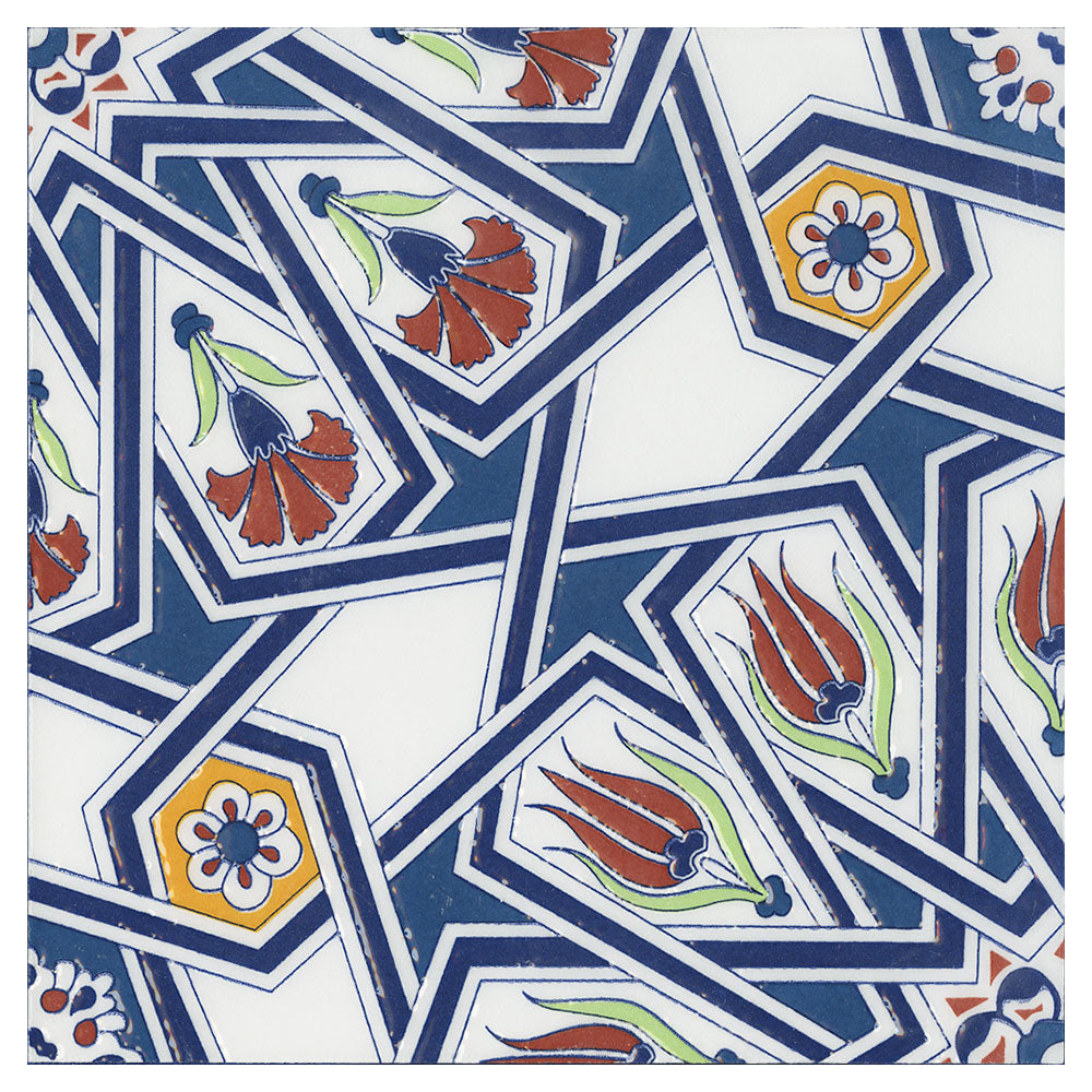 Encaustic Look Iran Blue Tile 200x200 $119.00m2 (Sold by 1m2 Box ...