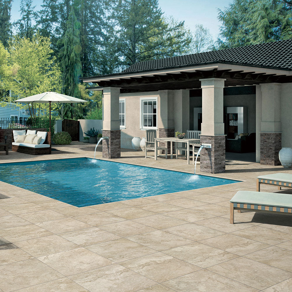 Travertine Grey External Coping Tile 300x1200x20mm – Ballarat Tiles